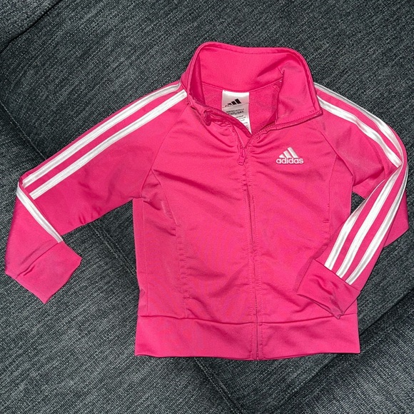 adidas | Jackets & Coats | Adidas Hot Pink 3t Track Jacket | Poshmark